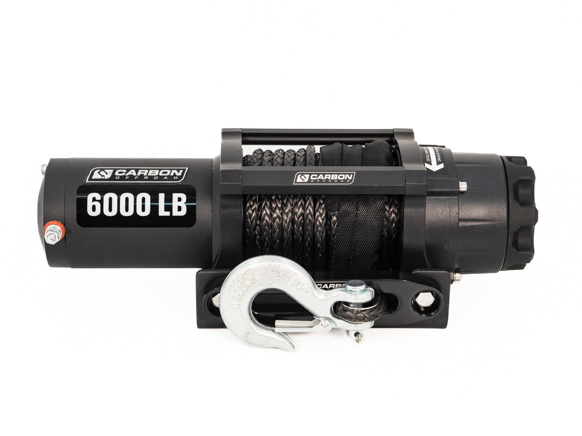 Carbon Offroad 6000lb ATV/Small 4X4 Winch with Twin Wireless Remotes