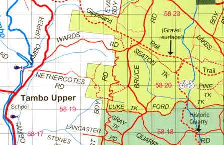 Rooftop's Bairnsdale Dargo Omeo Adventure Map