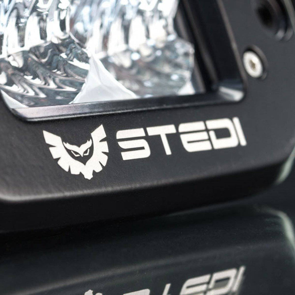 Stedi C-4 Black Edition Flush Mount LED Light Cube | Flood