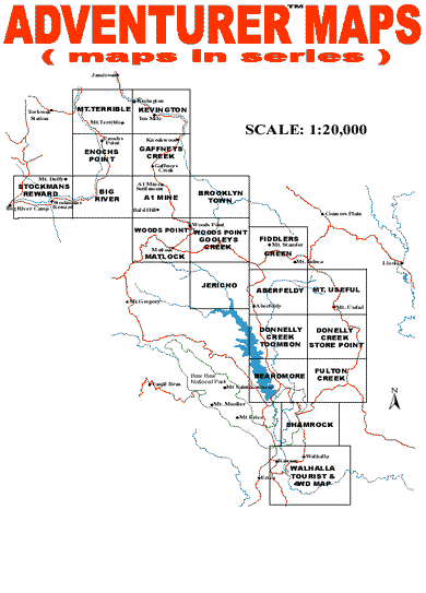 Adventurer Maps - Donnellys Creek / Toombon - The Ghost Town Series